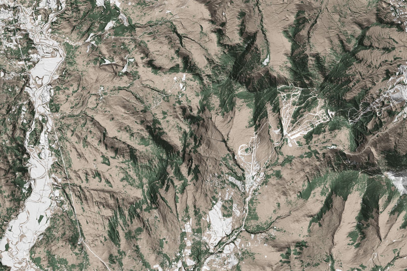 Smugglers Notch Terrain Map